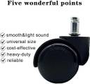 Vistro Universal Fit Office Chair Replacement Wheels (Set of 10 ...