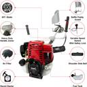 Balwaan BX-35 Brush Cutter 35cc 4 Stroke Side Pack Crop Cutter Machine ...