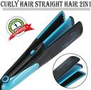 oiuy Electric 2 In 1 Hair Curler & Straightener Professional ...