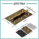 Plantex Kabja For Door Stainless Steel 3 inch x 16 Gauge / 1.5 mm ...