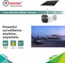 Trueview 4MP Smart CCTV 4G Sim Based Solar Powered Bullet CCTV Camera ...