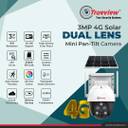 Trueview T18155 4MP Smart 4G Dual 2.8mm Lens Pan-Tilt Zoom 30Mtr Color ...