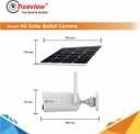 Trueview 4MP Smart CCTV 4G Sim Based Solar Powered Bullet CCTV Camera ...