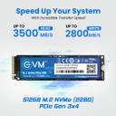 EVM NVMe (GEN 3) 512 GB All in One PC's, Desktop, Laptop Black PCIe NVMe Internal Solid State ...