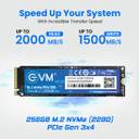 EVM NVMe (GEN 3) 256 GB All in One PC's, Desktop, Laptop Internal Solid State Drive (SSD) (EVMNV ...