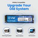 EVM NVMe (GEN 3) 256 GB All in One PC's, Desktop, Laptop Black PCIe NVMe Internal Solid State ...