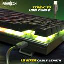 Frontech KB-0014 Wired USB Standard Gaming Keyboard Compatible with ...