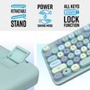 ZEBRONICS Zeb-Companion 300 Wireless Keyboard with Retro Keys and Mouse ...