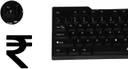 PRODOT Feel Standard Keyboard With UV Coated Keys And Rupee Key Font ...