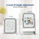 BUMTUM Junior Study Table & Chair Set with Screen for 2-10 Years Kids ...