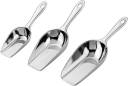 Trishav Premium Quality Stainless Steel Scoops – Set of 3 Sizes Kitchen ...