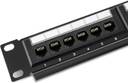 microware Patch Panel Cat6 24 Port RJ45 Wall Mount & Rack Mount ...