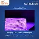 MURPHY 220V AC LED Rope Light Pin Connector – White (Pack of 6) LED ...