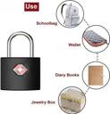 HARRISON TSA Approved Brass Combination Lock with Keys for Suitcase ...