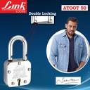 Link Atoot 50mm Lock | Steel Body | Hardened Shackle | Brass Lever ...