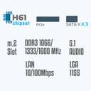 ZEBRONICS Zeb H61M2 with M2 slot LGA 1155 Socket Motherboard ...