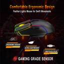 SWAPITECH RGB Gaming Mouse ST-MWG-01 Adj DPI Upto 6400, 7 Programmable ...