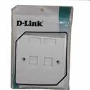 D-Link Two CAT6 I/O Keystone Jack + 1 Gang Box + 1 Dual Port Face Plate ...