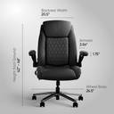 Frido 3D Posture Plus Ergonomic Chair, Home Office Gaming Chair for ...