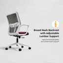 Godrej Interio Vurv Mid Back Fabric Office Arm Chair Price in India ...