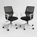 Godrej Interio Sally Mid Back Fabric Office Arm Chair Price in India ...