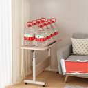 SAVYA HOME Adjustable Height Table with Wheels Adjustable Table Top (30 ...