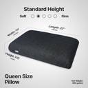 Frido Sleeping Pillow Memory Foam Solid Orthopaedic Pillow Pack of 1 ...