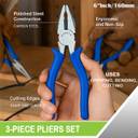 Aldeco 3PC Heavy Duty Plier Set for Cutting, Gripping, and Twisting ...