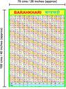 Barah Khari Chart in Hindi - English | 70x 100cm | Laminated Both Sides ...