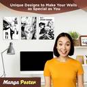 Manga Anime Wall Posters Set of 40 Style Collage For Walls 300 GSM ...