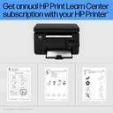 HP LaserJet Pro MFP M126a Printer Multi-function Monochrome Laser ...