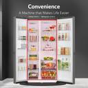 LG 650 L Frost Free Side by Side Convertible Refrigerator with Smart ...