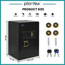 Plantex Digital Safe Locker with Keypad Fingerprint and key lock for ...