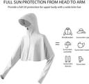 HASTHIP Sun Protection Jacket for Women, UPF 50+ Hoodie Jacket with ...