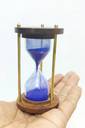 NORVILLE Wooden and Brass Sand Timer Hour Colored Sandclock 4" Time 1 ...