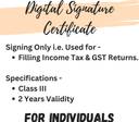 Pantasign Digital Signature Certificate (DSC) for Individuals (Signing ...