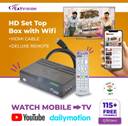 Catvision DD FreeDish HD & WiFi Set Top Box|115+ Channels with HDMI cable, Deluxe Remote Media ...