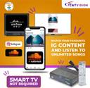 Catvision DD FreeDish HD & WiFi Set Top Box|115+ Channels with HDMI cable, Deluxe Remote Media ...