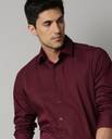 Jai Textiles Men Solid Casual Maroon Shirt - Buy Jai Textiles Men Solid ...