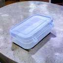 RHYNO Small Containers Plastic Clear Boxes with Lock lid 100 ml Storage ...