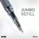 Win X-Ten Ball Pens | 60 Pcs Blue Ink with 10 free Refills | Free Jumbo ...