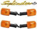 Splendor Front, Rear, Side Flasher Indicator Light for Hero Splendor ...