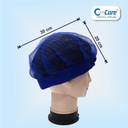 C-Cure Mesh Hair Net Cap Protective Hair Nets (Blue Mesh, Pack of 10Pcs ...