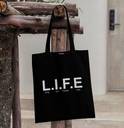 TrendoPrint Black Sling Bag 1(Bk Tote+kit)_Life Black - Price in India ...