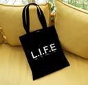 TrendoPrint Black Sling Bag 1(Bk Tote+kit)_Life Black - Price in India ...