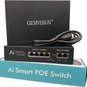 GEMVISION GV-0402F-78W PoE Smart Switch (4 Port PoE + 2 Uplink) 4 Ports ...