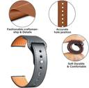 ACM WSM42D20GY1306 Watch Strap Leather Button Lock Belt 20mm for Aqfit ...