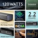 Buy Mivi Fort S120 ,BT V5.0 with Remote Accessibility 120 W Bluetooth Soundbar Online from ...