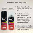 apar Spray Paint Matte Axis Grey Metallic+MC, Compatible for Hon ...