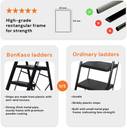 BonKaso Alloy Steel Climb Master 7-Step Foldable Ladder with Anti-Slip ...
